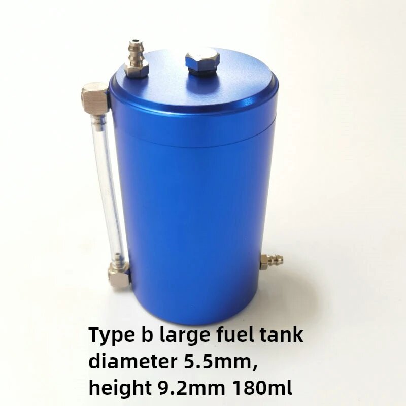 TOYAN четырехтактный топливный бак из алюминиевого сплава, модель двигателя, аксессуары для метанола, топливный бак, резервуар для воды, металлический контейнер для хранения масла Type B 180ML