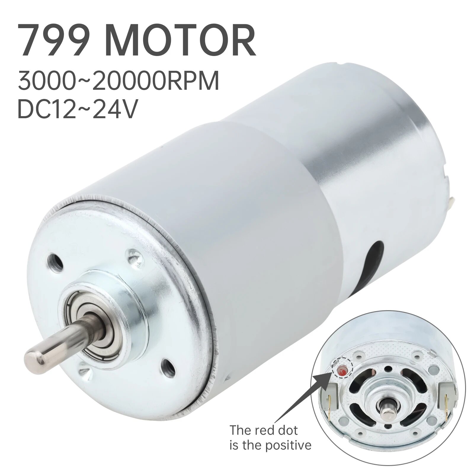 Микромотор ChgImposs 799 12-24В 20000 об/мин Speed 3000-6000 RPM