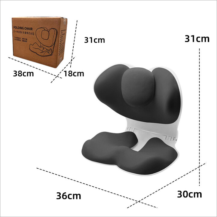 Горячая продажа складной подушки для поясничной поддержки для длительного сидения, коррекции осанки в офисе, комфортного сидения, красивых ягодиц, артефакт защиты талии, подушки сидения в форме лепестка