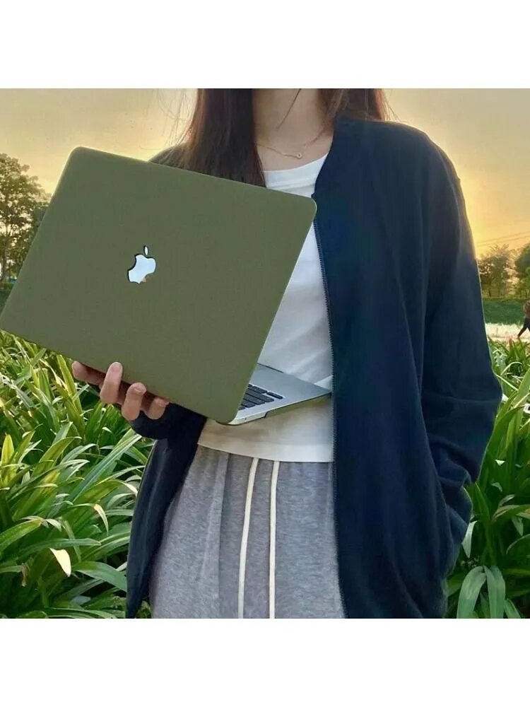 Чехол для MacBook Air 13 M1 2020 Армейский зеленый накладка макбук air 13 2018 2019 Чехол для A2337 A2179 A1932