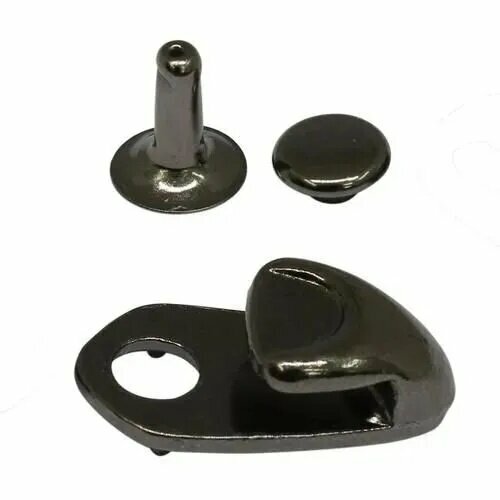 Обувные крючки айрис Цвет Черный никель, 19 мм, 20 шт