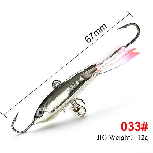 FTK приманка для зимней рыбалки 12 г/6,7 см зимняя приманка-балансир жесткая приманка 3D глаза рыболовные крючки свинцовая жесткая приманка снасти