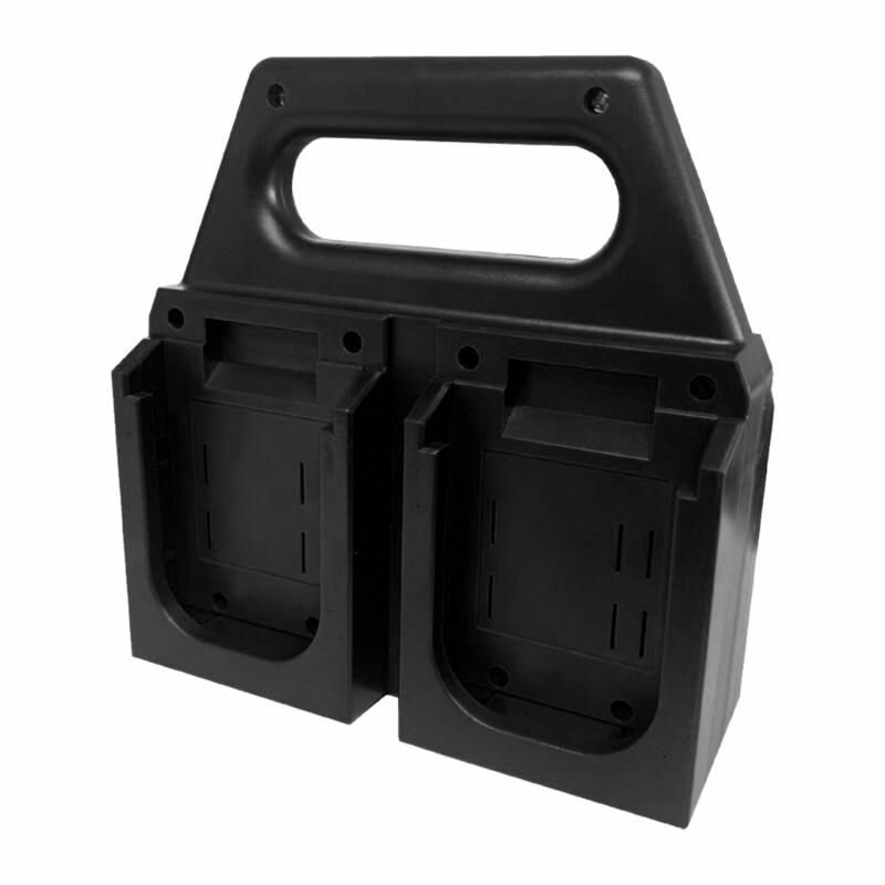 Практичная система хранения 18V аккумуляторов с противоскользящим основанием, - 4 slots black