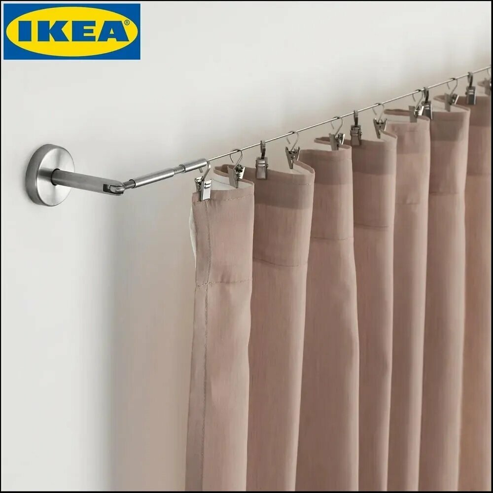 Карниз для ванной струнный 1 ряд Гибкий