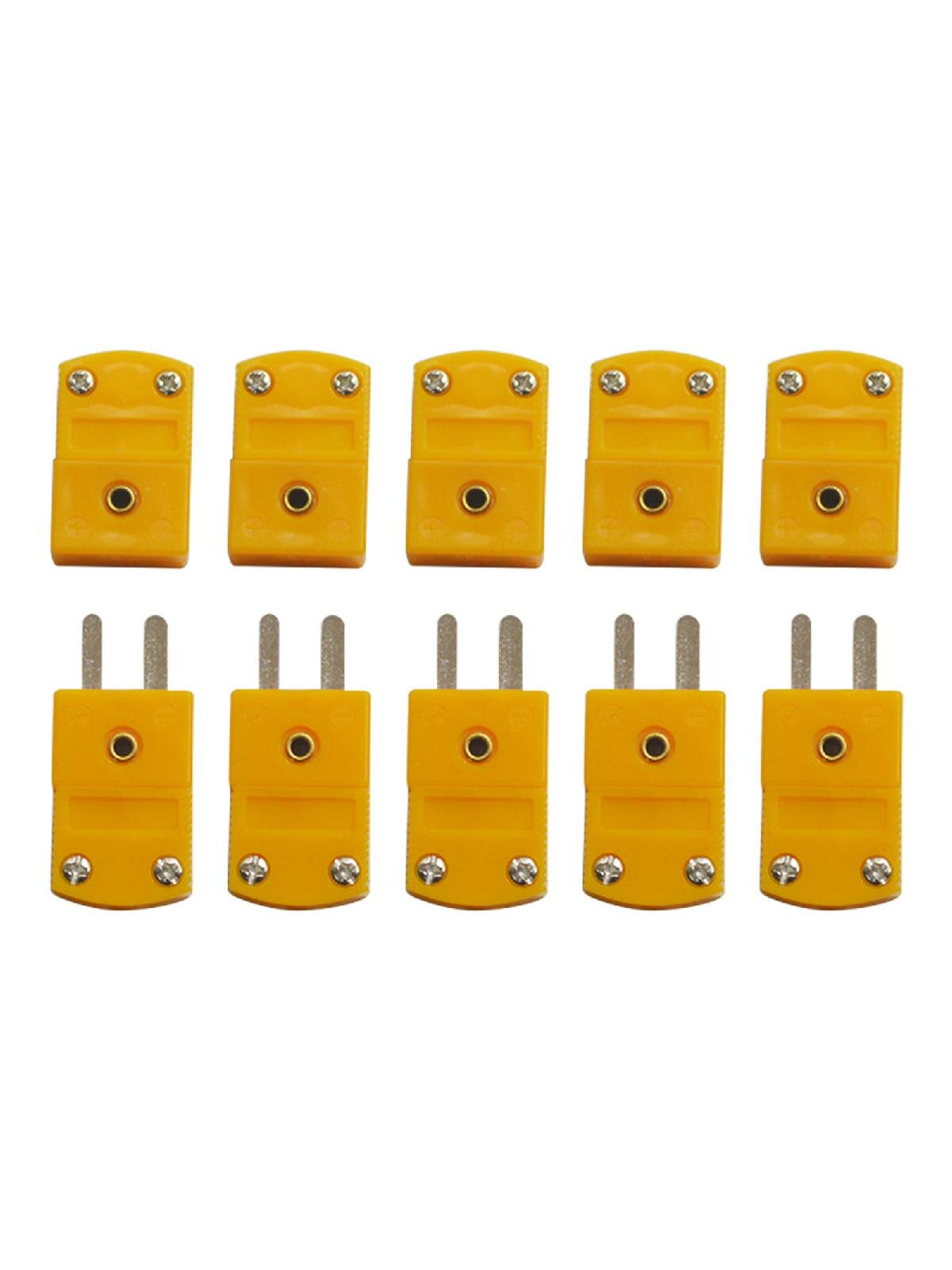 10шт Штекерная розетка термопары K-типа, кабель-адаптер, Соединители проводов