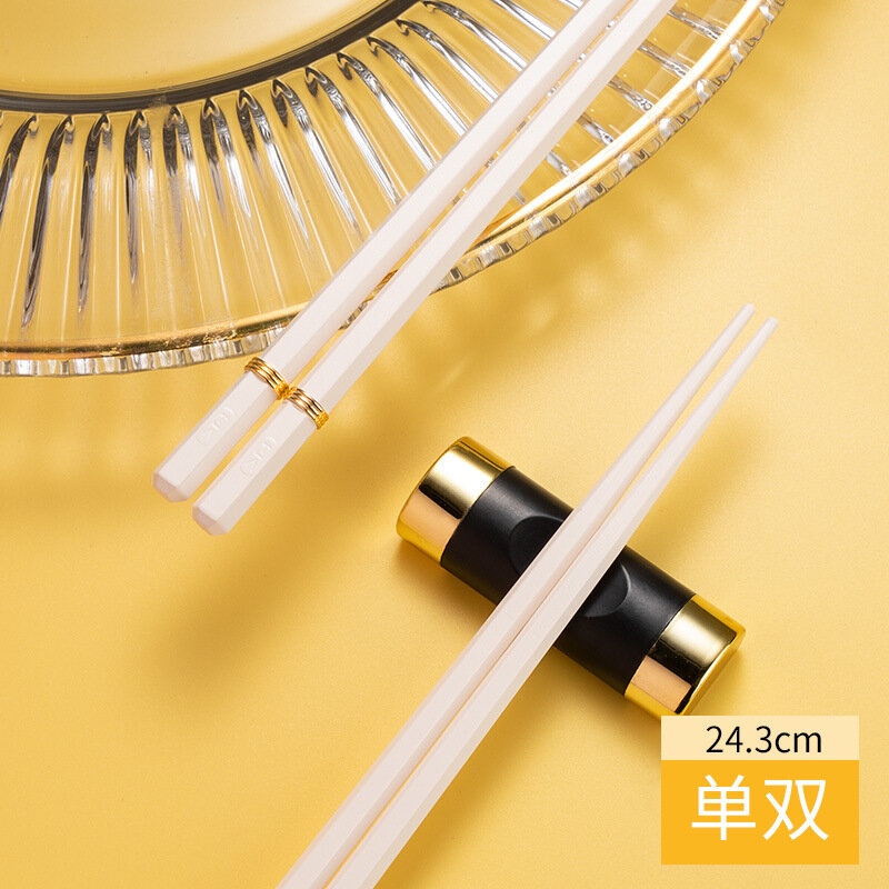 Yousheng Meidi Shuangshihui Легкие роскошные палочки для еды из сплава палочки для еды домашние Белые Палочки для еды