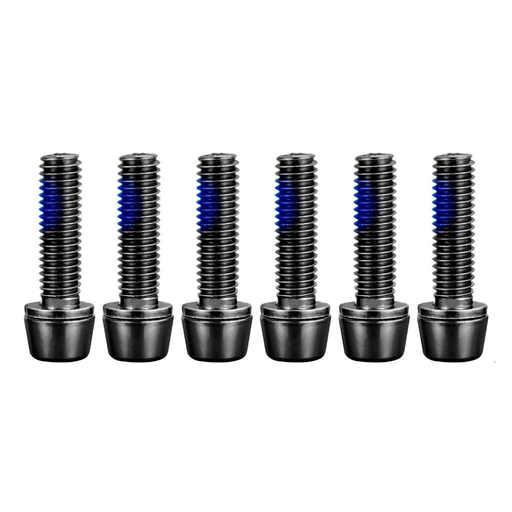Винты для крепления дисков тормозов и руля велосипеда (6 шт.), Черный