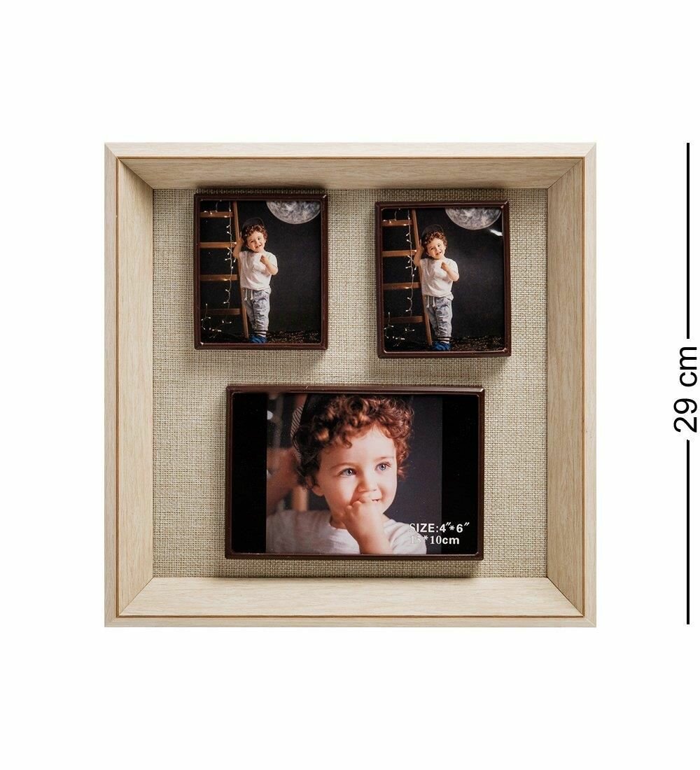 Панно из фоторамок на магните A2116090 Art Home, Пластик, ткань, магнит