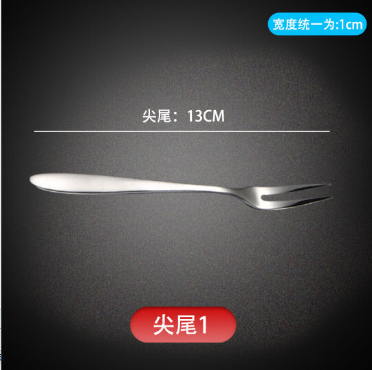 304 вилка для фруктов из нержавеющей стали простая Толстая маленькая вилка Корейская Десертная Вилка Повседневная вилка