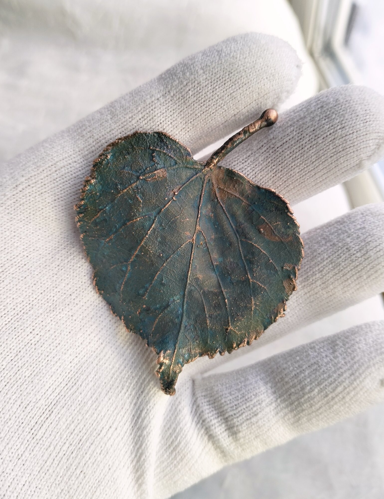 Брошь Медная мастерская GALATEA