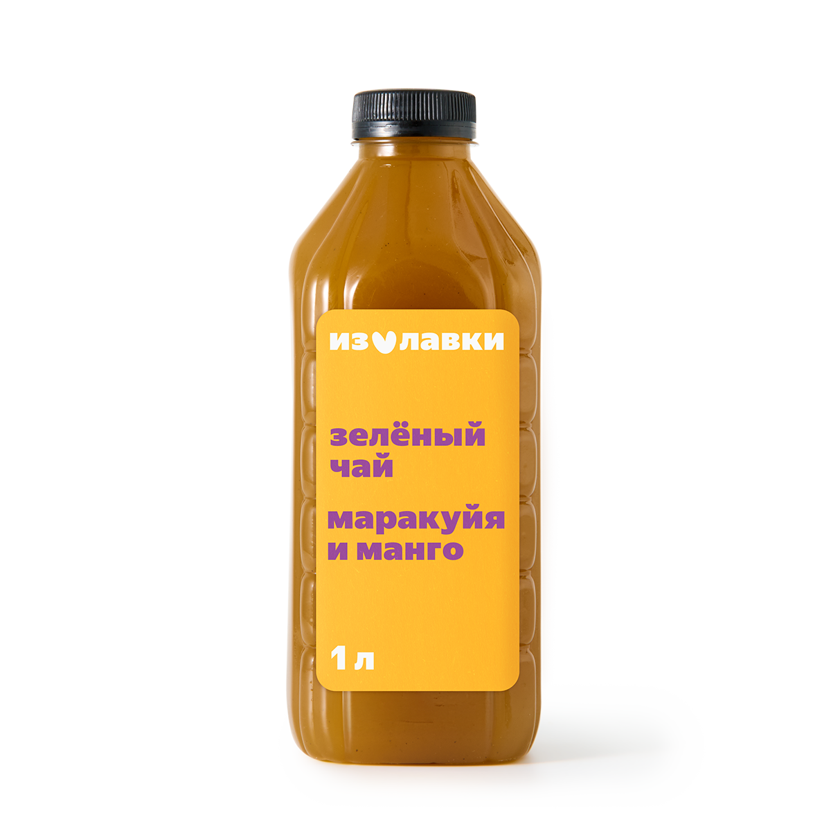 Чай Из Лавки "Манго и Маракуйя", холодный, зелёный, 1 л, в пластиковой бутылке