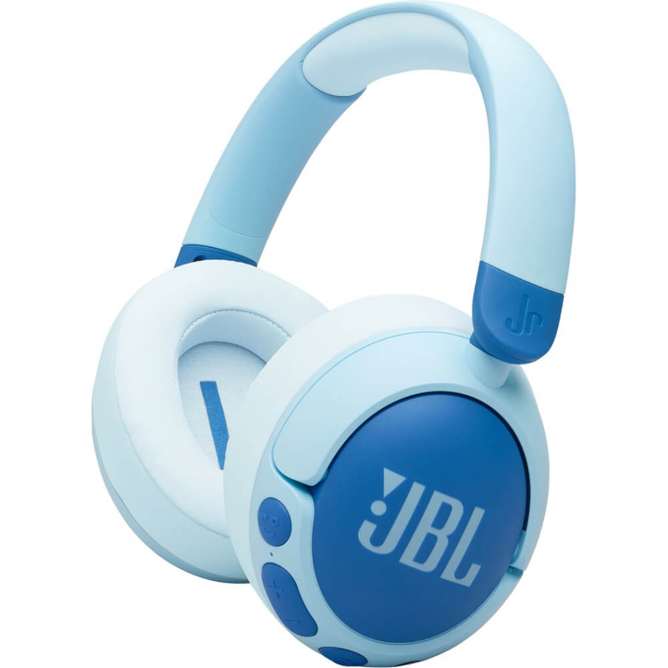 Детские наушники JBL JR 470 NC, накладные, Bluetooth, ANC, голубые