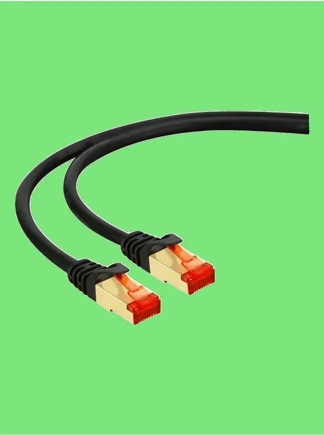 Кабель для интернет-соединения RJ-45/RJ-45, 3 м, черный