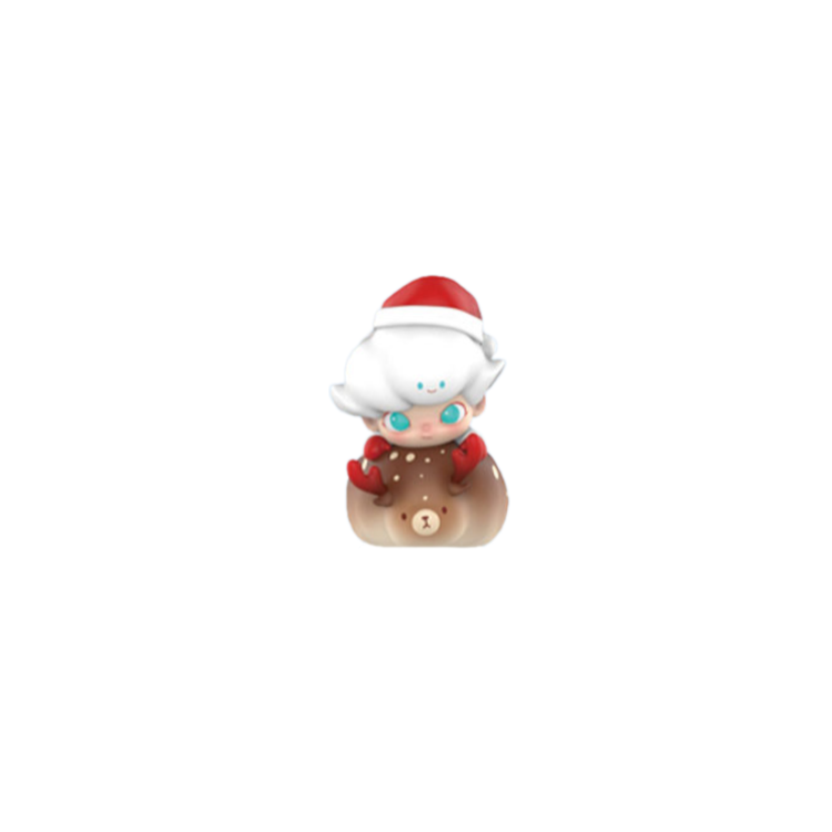 POP MART DIMOO Рождественская коллекция 2020, Загадочные боксы, green, Confirmed-Santa Claus (Open)