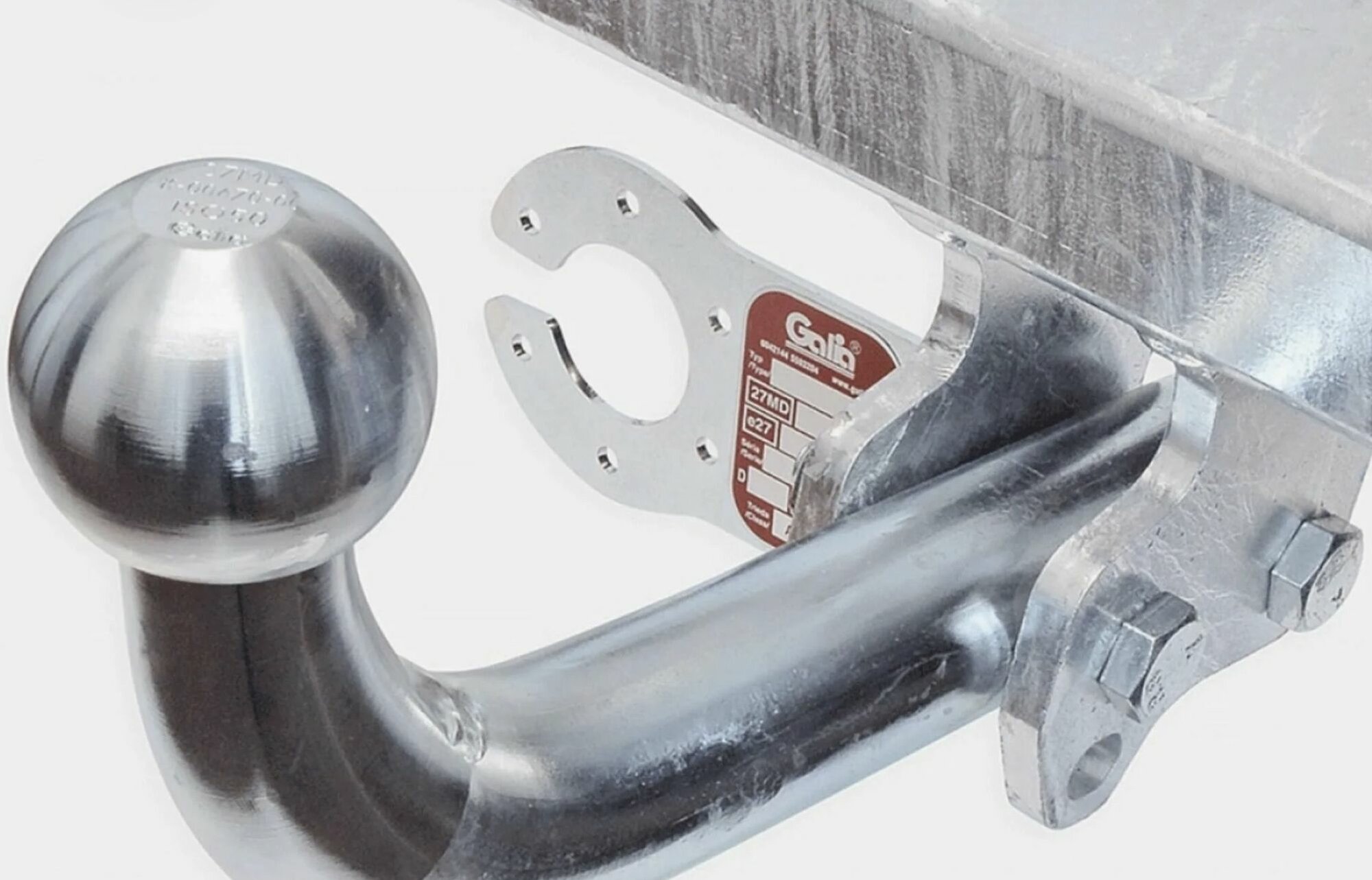 Фаркоп оцинкованный для Mercedes GLC-Class x253, Coupe C253 2016-2022 условно-съемное крепление шара, Galia. M145A