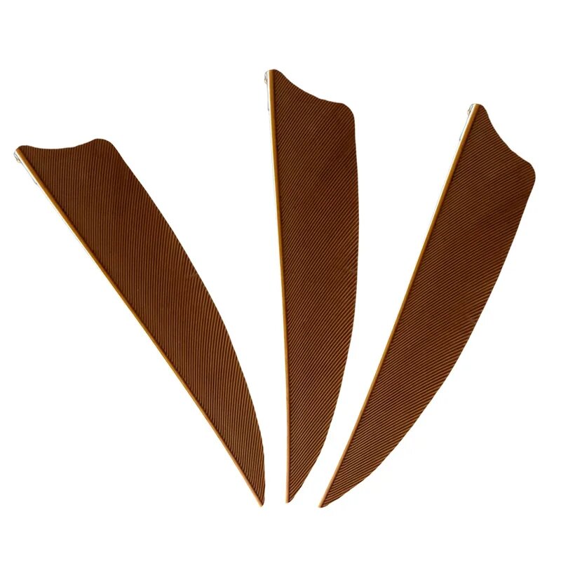 Натуральные перья для оперения стрел 50 шт. Коричневый, color 23 right