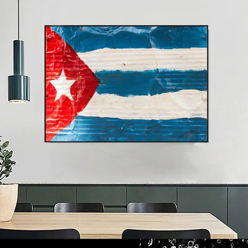 Картины Кубы на холсте Бирюзовый, 202212-17, 20X30CM No Frame