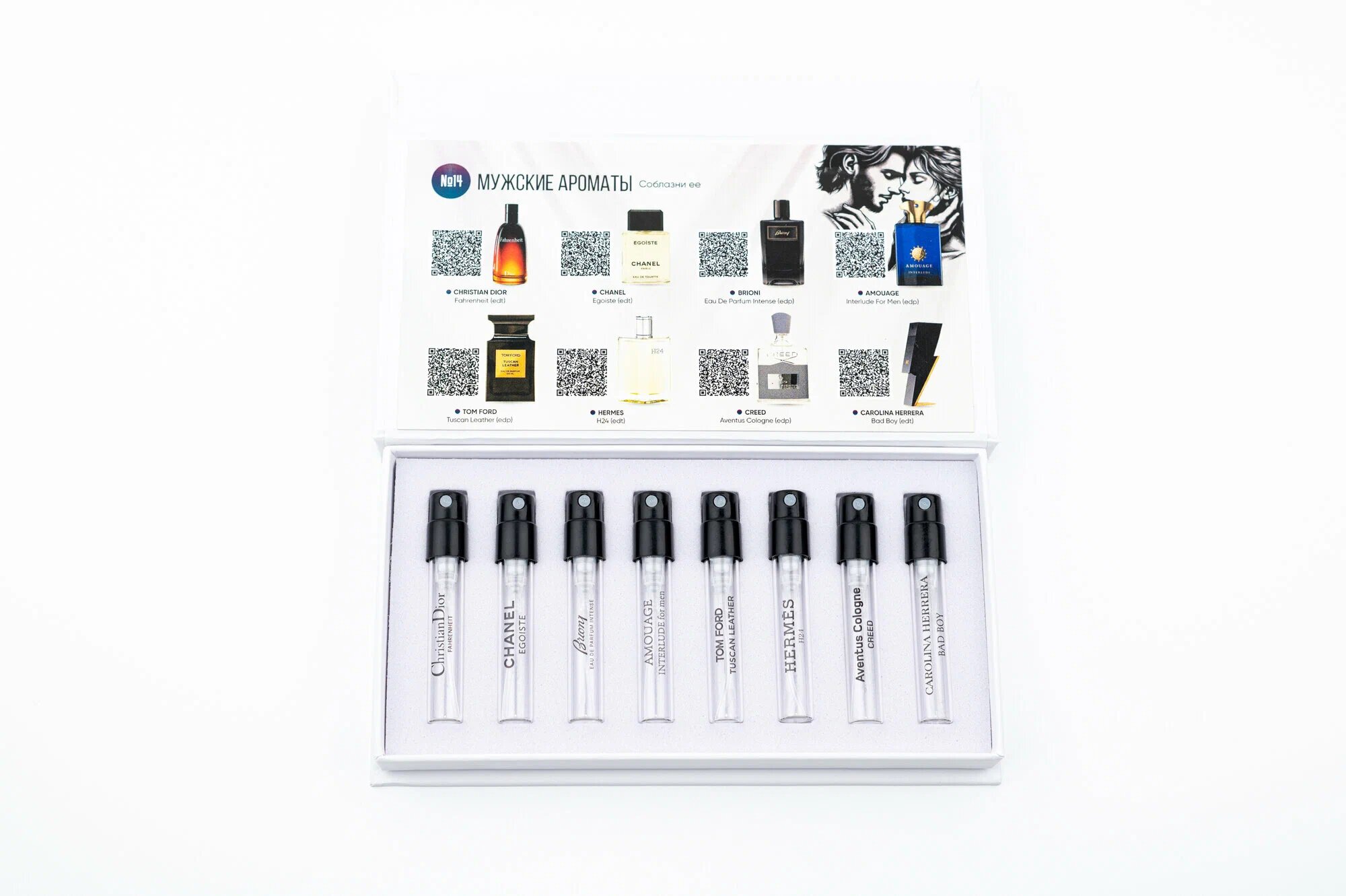 Parfums BOX №14 Соблазни ее (мужские ароматы) 1,5*8, парфюмерный набор