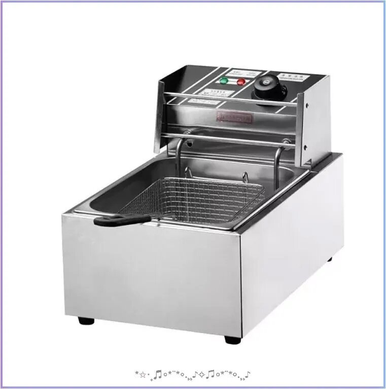 Фритюрница CuisinAid CD-EF81 электрическая настольная, из нержавеющей стали, объем 6 л — фото 1