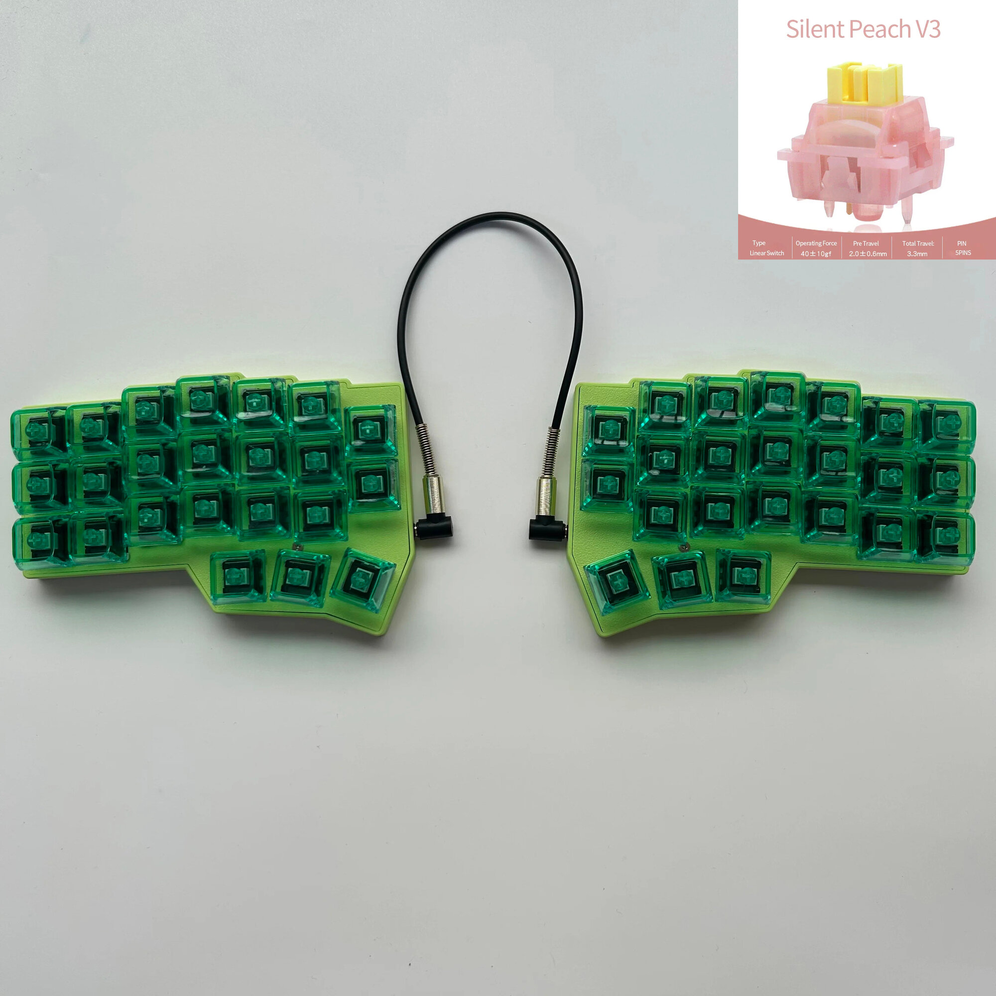 CORNE Wired Split Keyboard Эргономичная Клавиатура С Возможностью Горячей Замены RGB-флакона