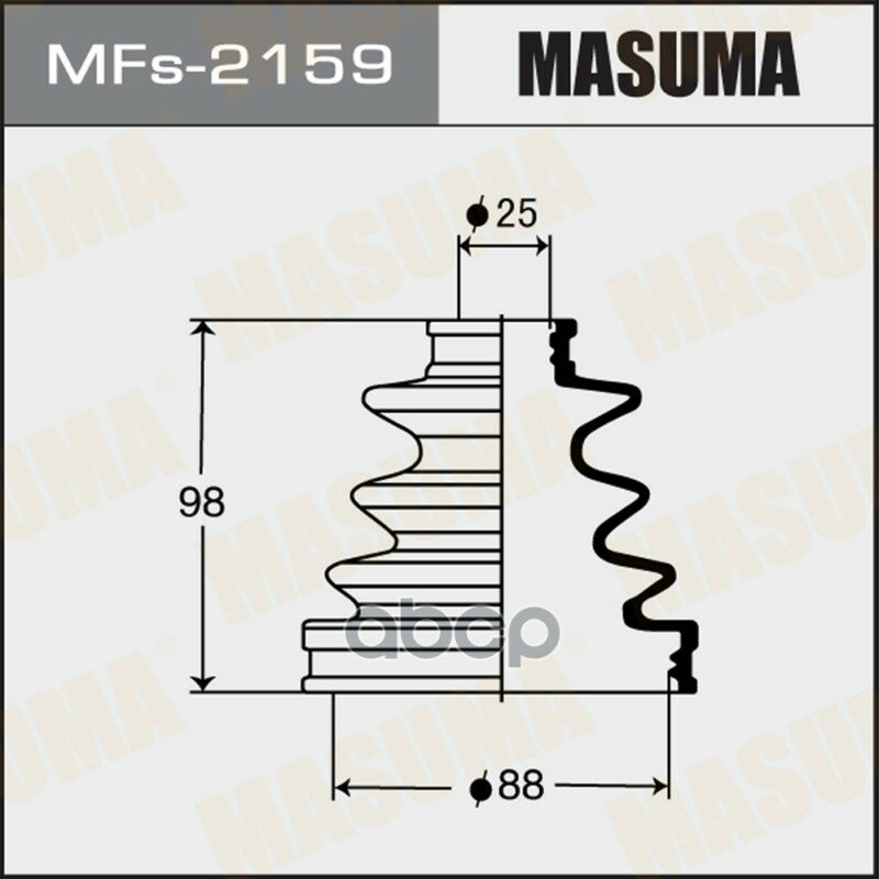 Пыльник шруса задн. наруж. силикон TOYOTA Masuma арт. MFs-2159