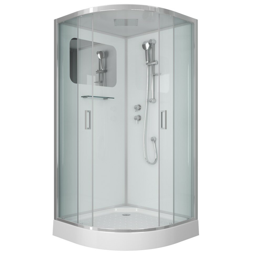Душевая кабина Niagara Premium NG-6001-01 (90х90х210) низкий поддон(16 см), стекло прозрачное,4 места
