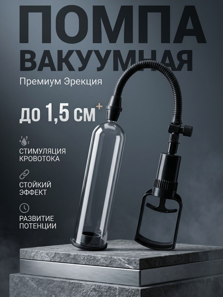 Вакуумная помпа, для увеличения мужского полового органа, механическая