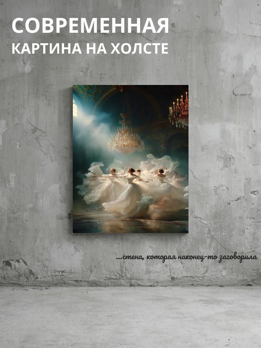 Картина на холсте Балерины 40x60 см