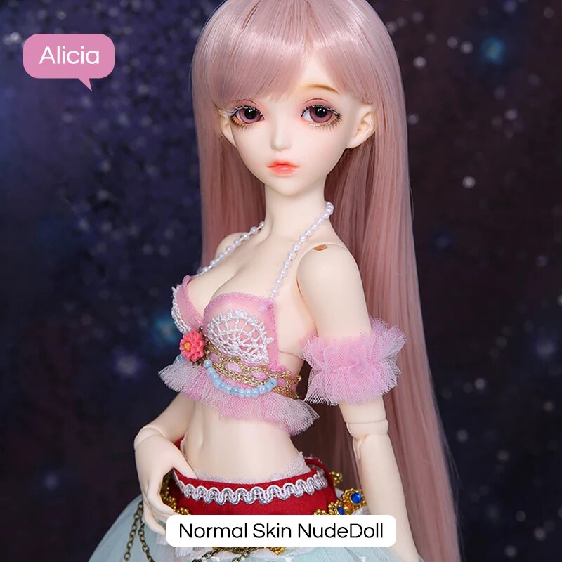 Oueneifs BJD кукла 1/4 Minifee нюдовая Розовый, Alicia NS NudeDoll