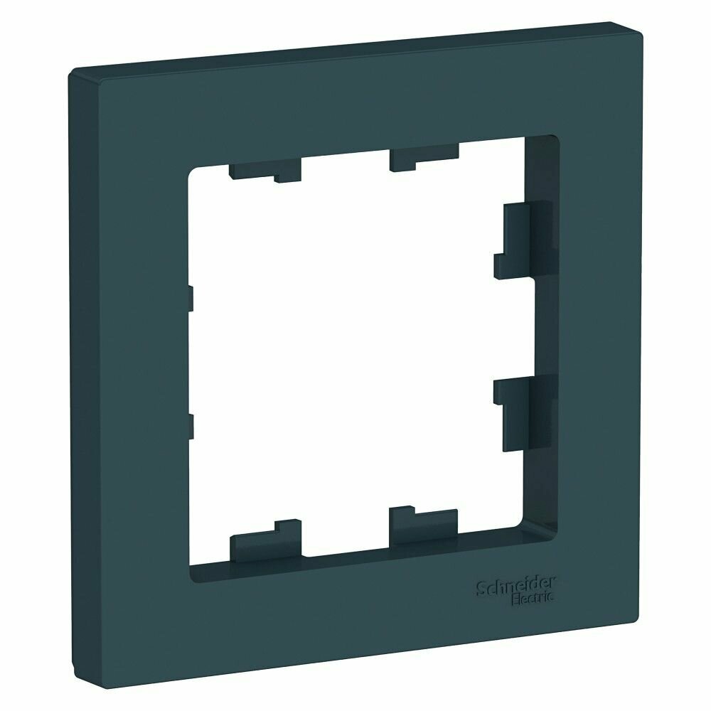 Рамка 1-постовая Systeme (Schneider) Electric AtlasDesign, , Изумруд (матовый), ATN000801