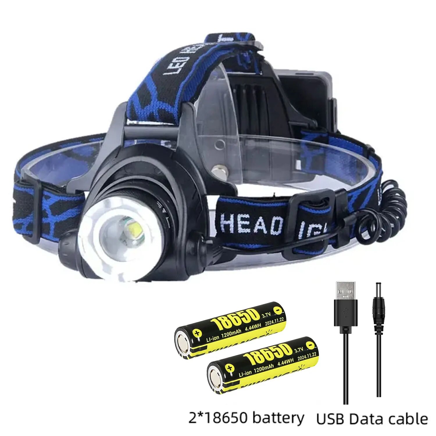 BALDR Мощный LED Налобный Фонарь 2816 XPE 2x18650