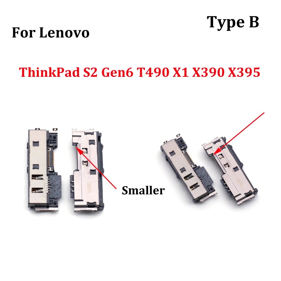 USB Type-C разъем для зарядки ноутбука Lenovo 1PC, Type B