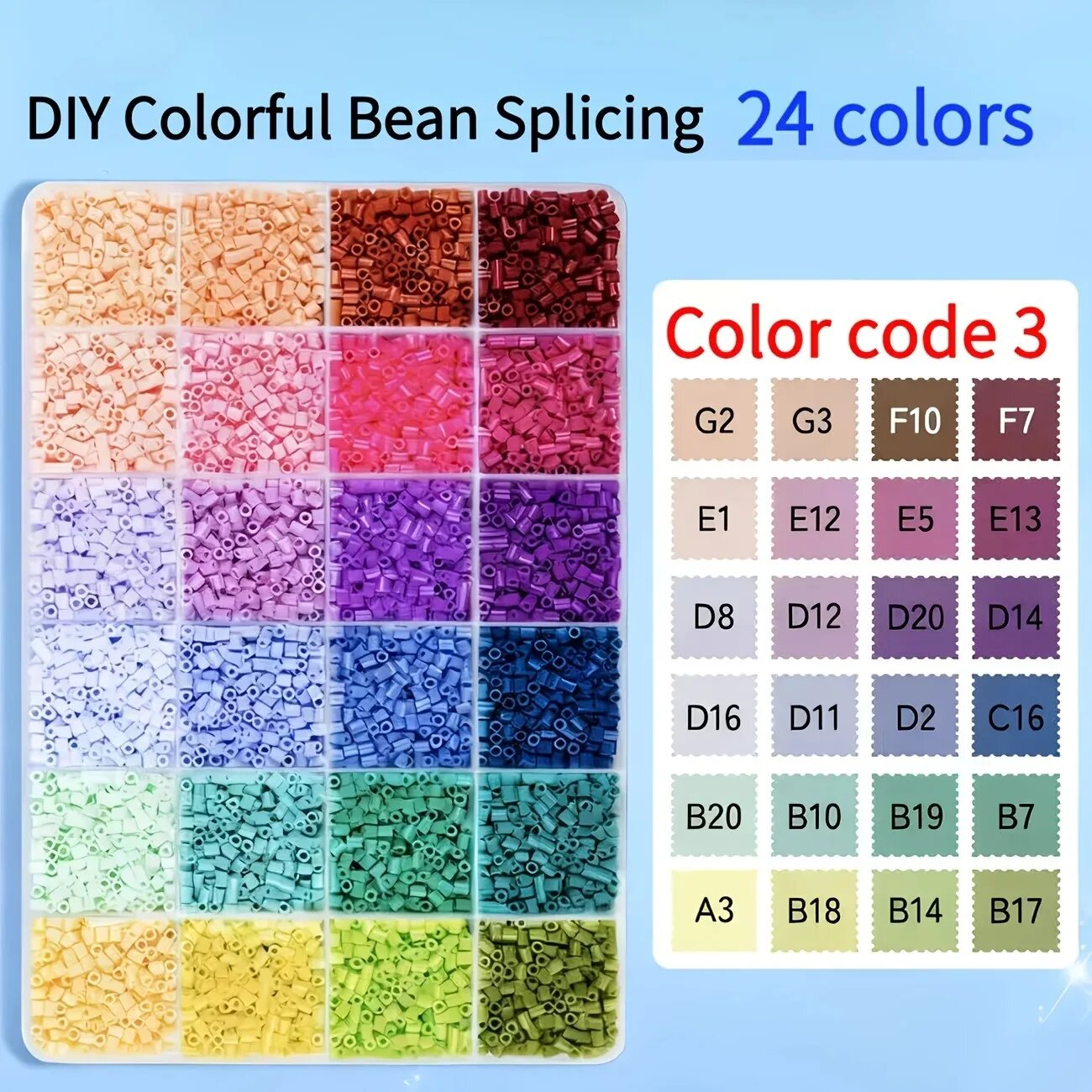 Мини-бусины Hama для термомозаики 7200 шт. 7200pcs