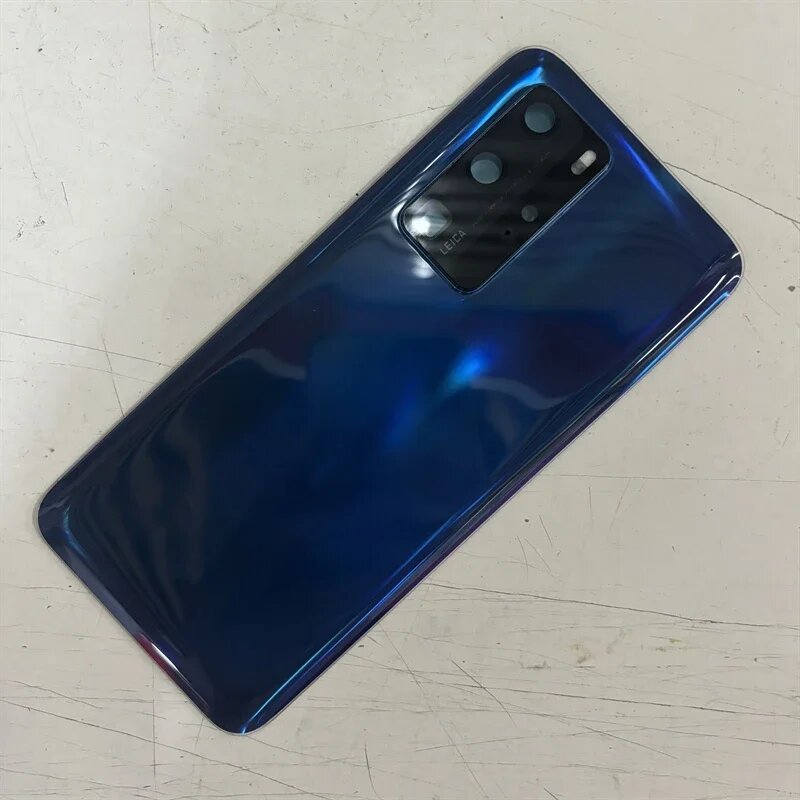 Задняя крышка-панель из 3D-стекла для Huawei P40 P40 Pro, корпус для Huawei P40 Синий, P40Pro Blue