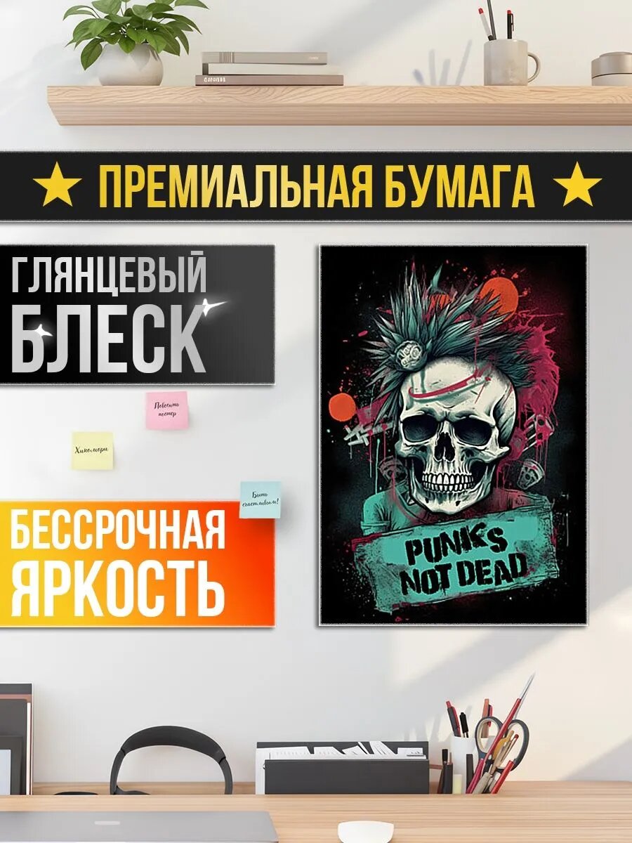Постер на стену Punks not dead — фото 1