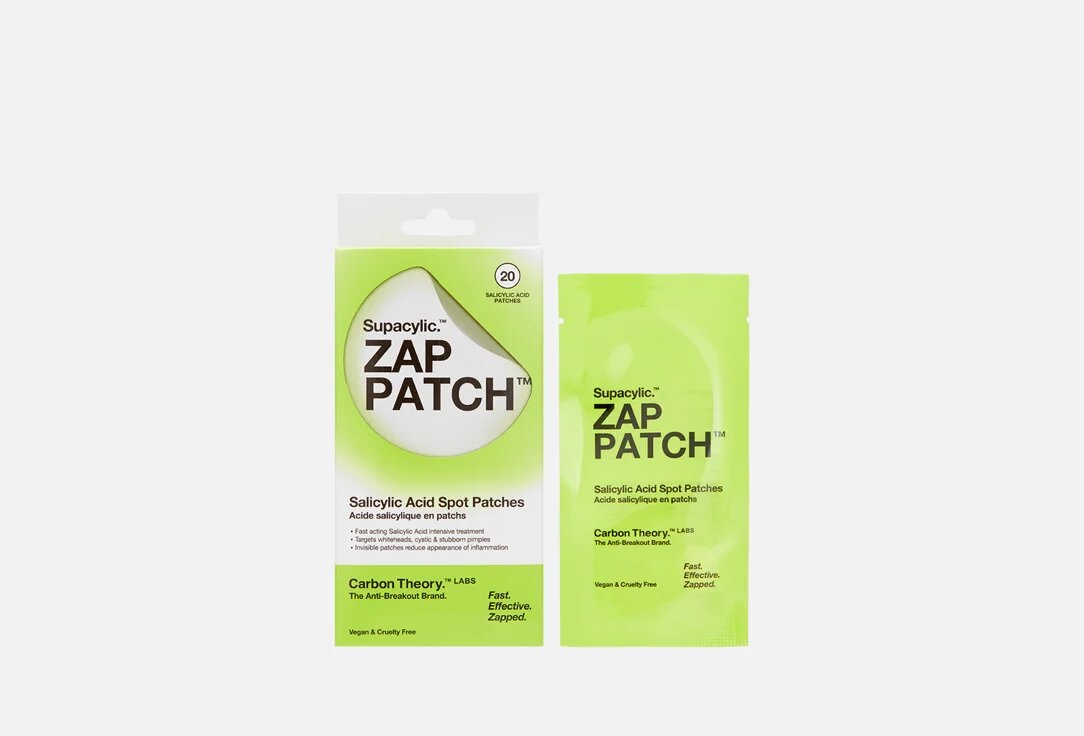CARBON THEORY Zap Patch Salicylic Acid Spot патчи для точечного нанесения 20 шт