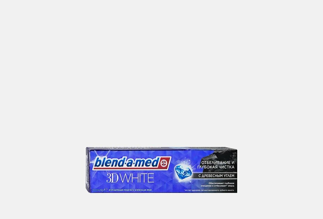 Blend-a-med Отбеливание и глубокая чистка 3D White с древесным углем Зубная паста 1 шт