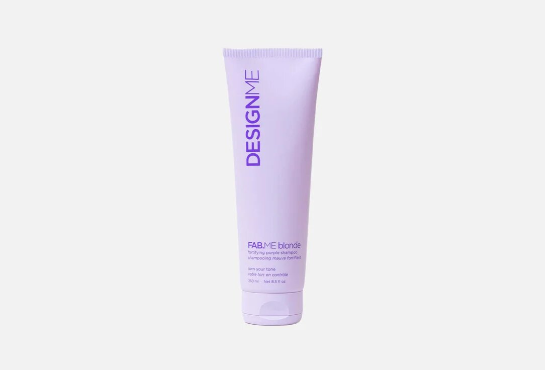 DesignMe Fab.Me blonde fortifying purple shampoo Укрепляющий фиолетовый шампунь для блонда 250 мл
