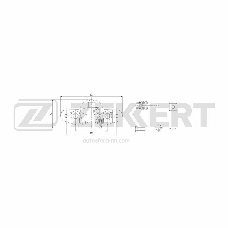 ZEKKERT BS8402 Тормозной суппорт передний левый Lada Samara (2108 2109 2113 2114) 96-
