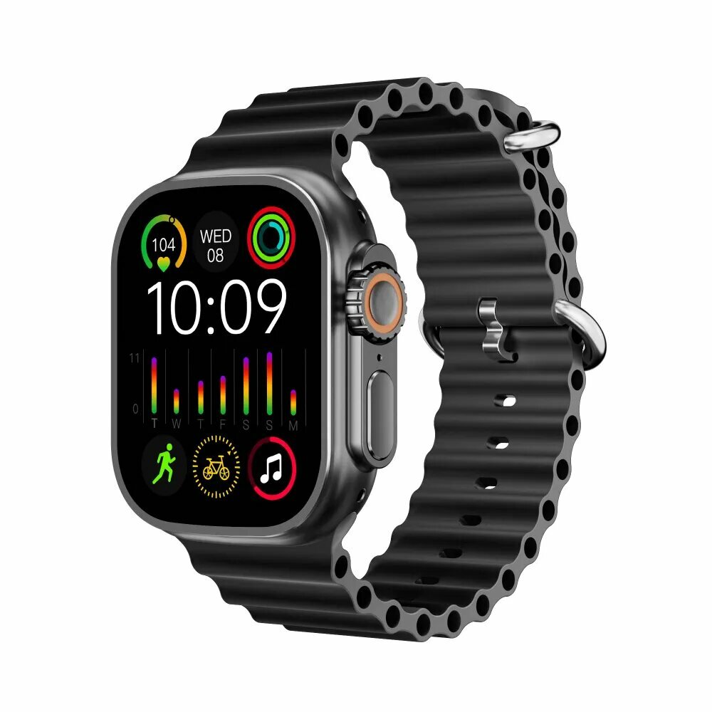 KEQIWEAR Смарт-часы Умные часы KW51 ULTRA3, классический дизайн, для подарков, вызов по Bluetooth, для занятий спортом и фитнесом, шагомер, музыка, модная одежда, 46mm, black