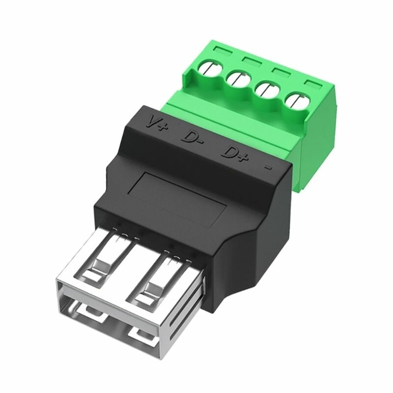 Разъем USB 2.0 папа и гнездо , 4-контактный разъем для проектов сделай сам , поддержка передачи данных о зарядке