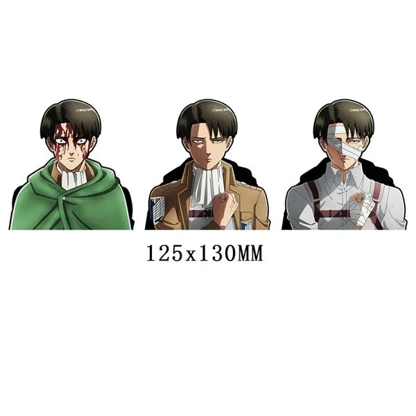 Наклейка Attack on Titan Эрен Йегер, 125x130мм, JR-006