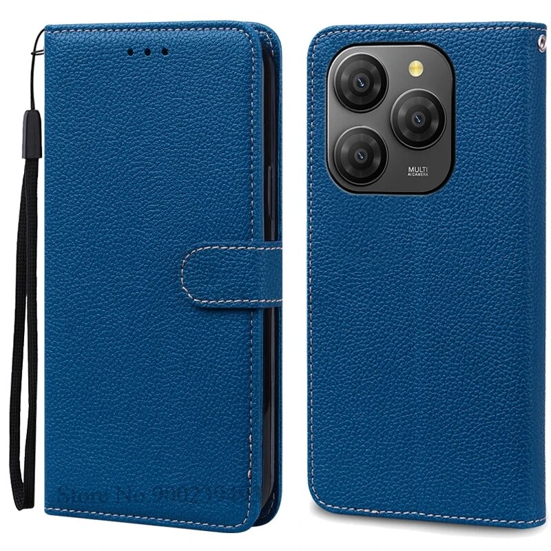 Для Blackview Shark 9 Чехол-кошелек Кожаный флип-чехол для Blackview Shark 9 Чехол Синий, Navy blue