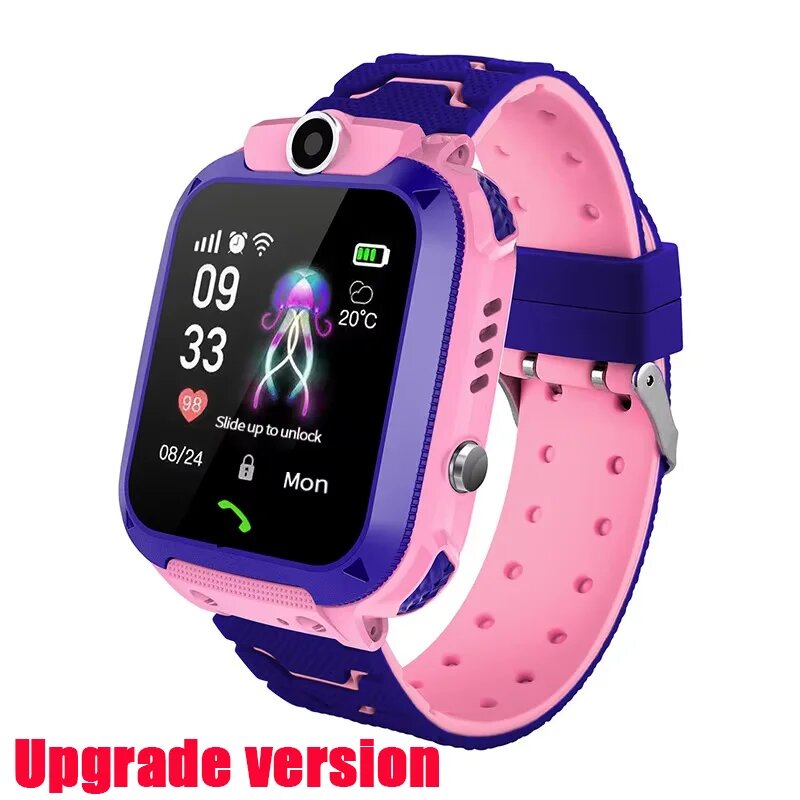Lenovo 2026 5G Детские умные часы с GPS и камерой Розовый, Pink-water