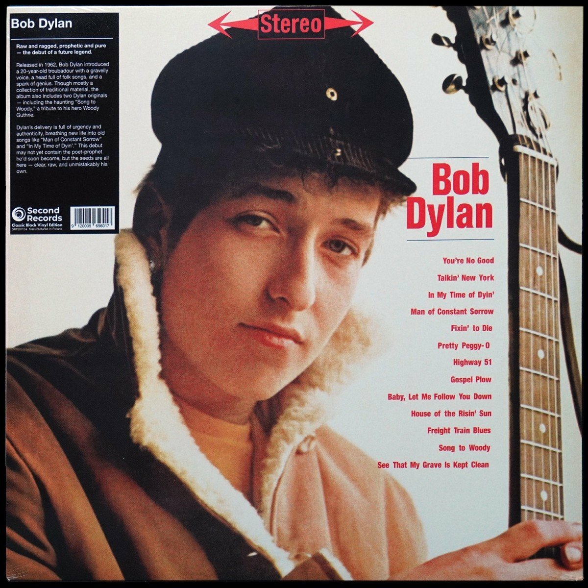 Виниловая пластинка Second Records Bob Dylan – Bob Dylan