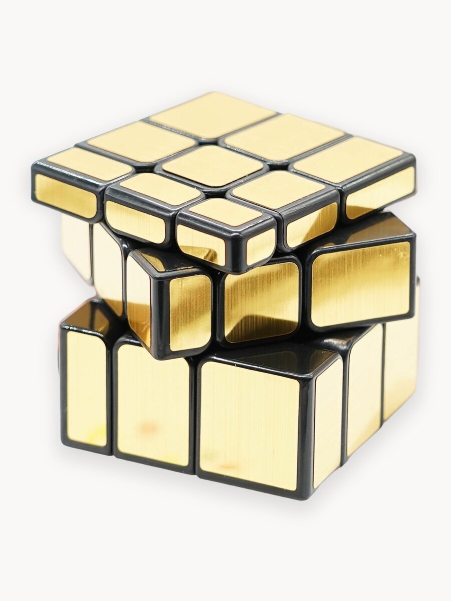 Кубик рубика зеркальный MoYu Mirror blocks Черно-золотой