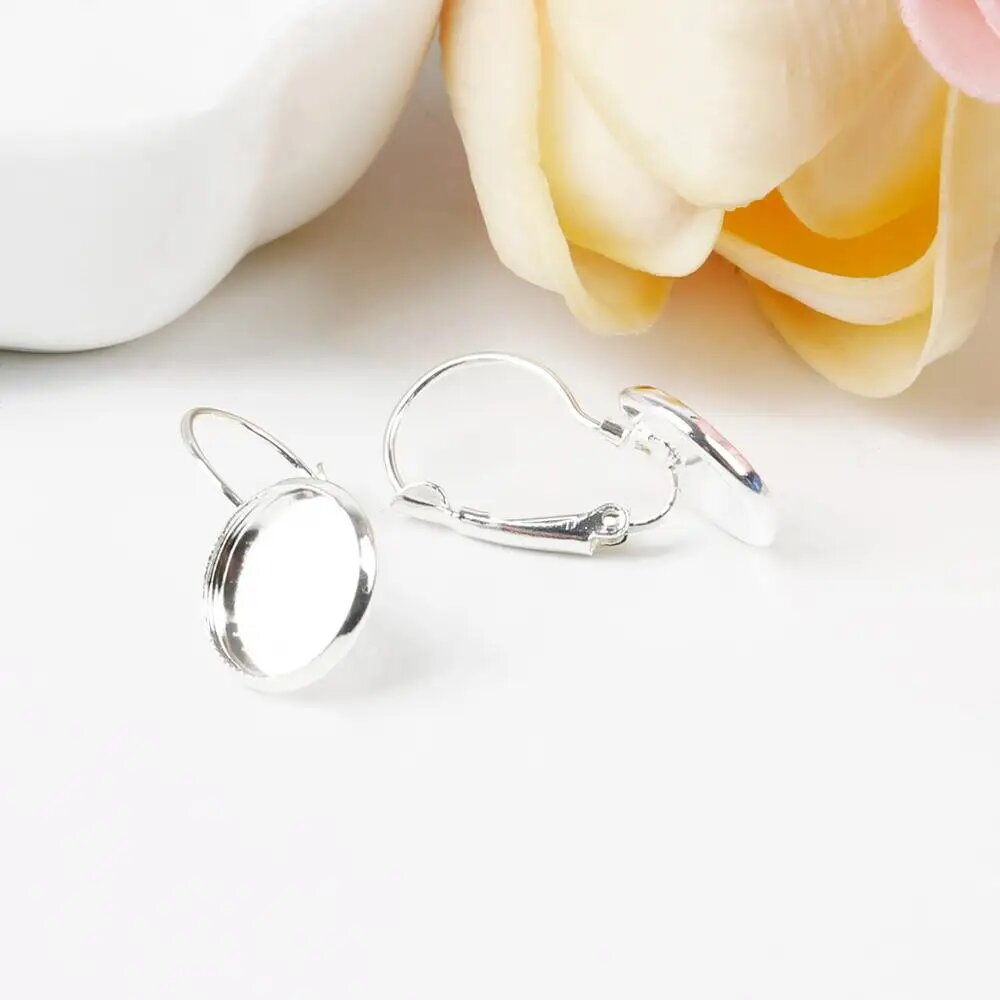 Крючки для сережек медные круглые 10 шт. Sliver