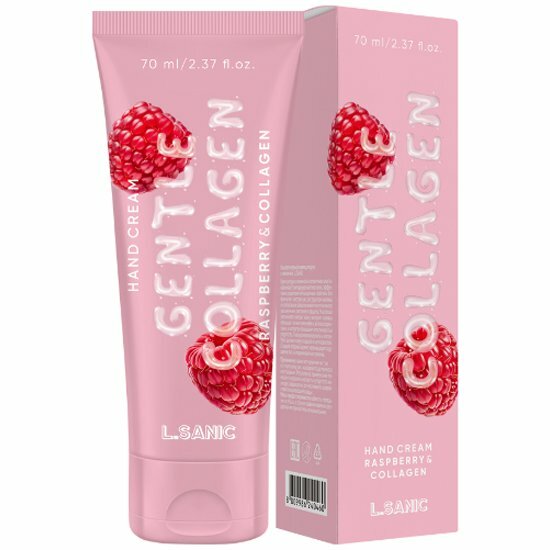 Коллагеновый крем для рук L.sanic с малиной, 70 мл