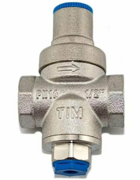 Редуктор давления под манометр TIM 1x2" (компактный)
