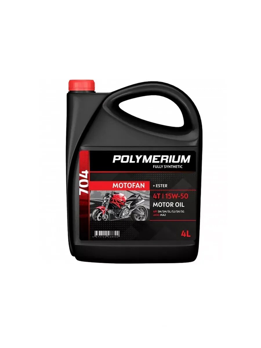 Моторное масло MOTOFAN 704 15W-50 4T 4л plmmf470415504
